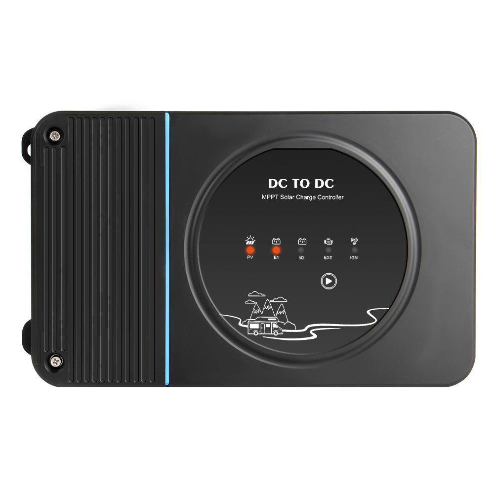 Solar Laderegler MPPT 12V/24V 30A mit DC-DC Ladegerät / Ladebooster fü – CREABEST-DE