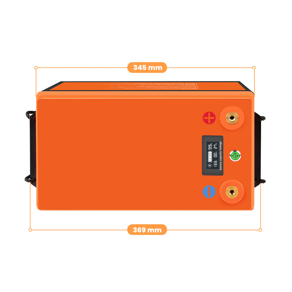 CREABEST LiFePO4 Accu 12V 200Ah voor Camper, Caravan, Boot, Zonnepanel ...