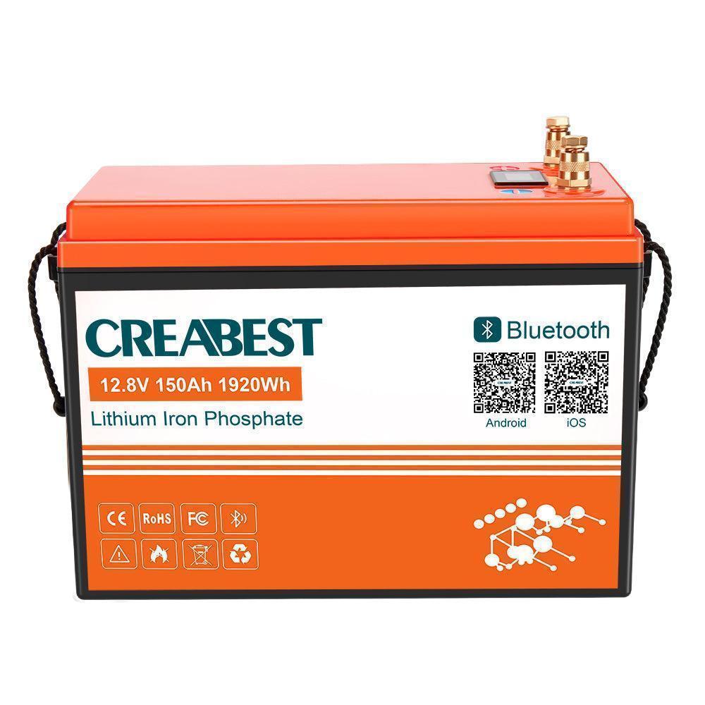 CREABEST LiFePO4 Akku 150Ah 12.8V für Wohnmobil, Wohnwagen, Camping, S ...
